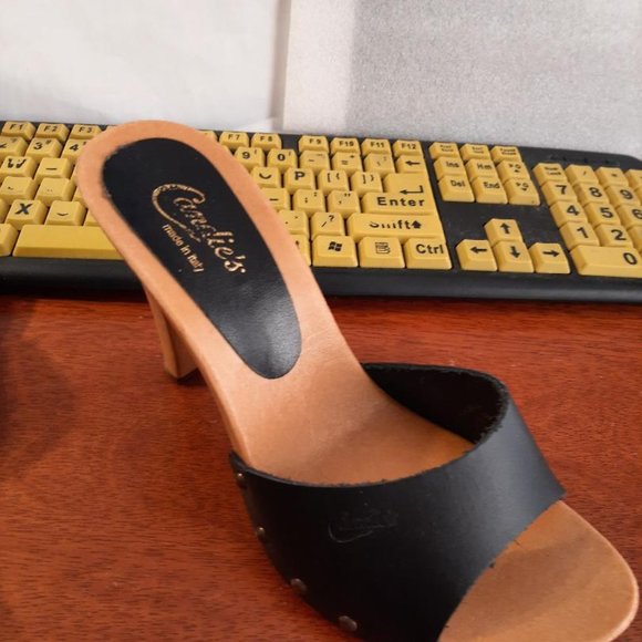 Candie's | Shoes | New Candies Viviana Slide Sandal Made In Italy Black Size Us8 Eu3941 | Poshmark
